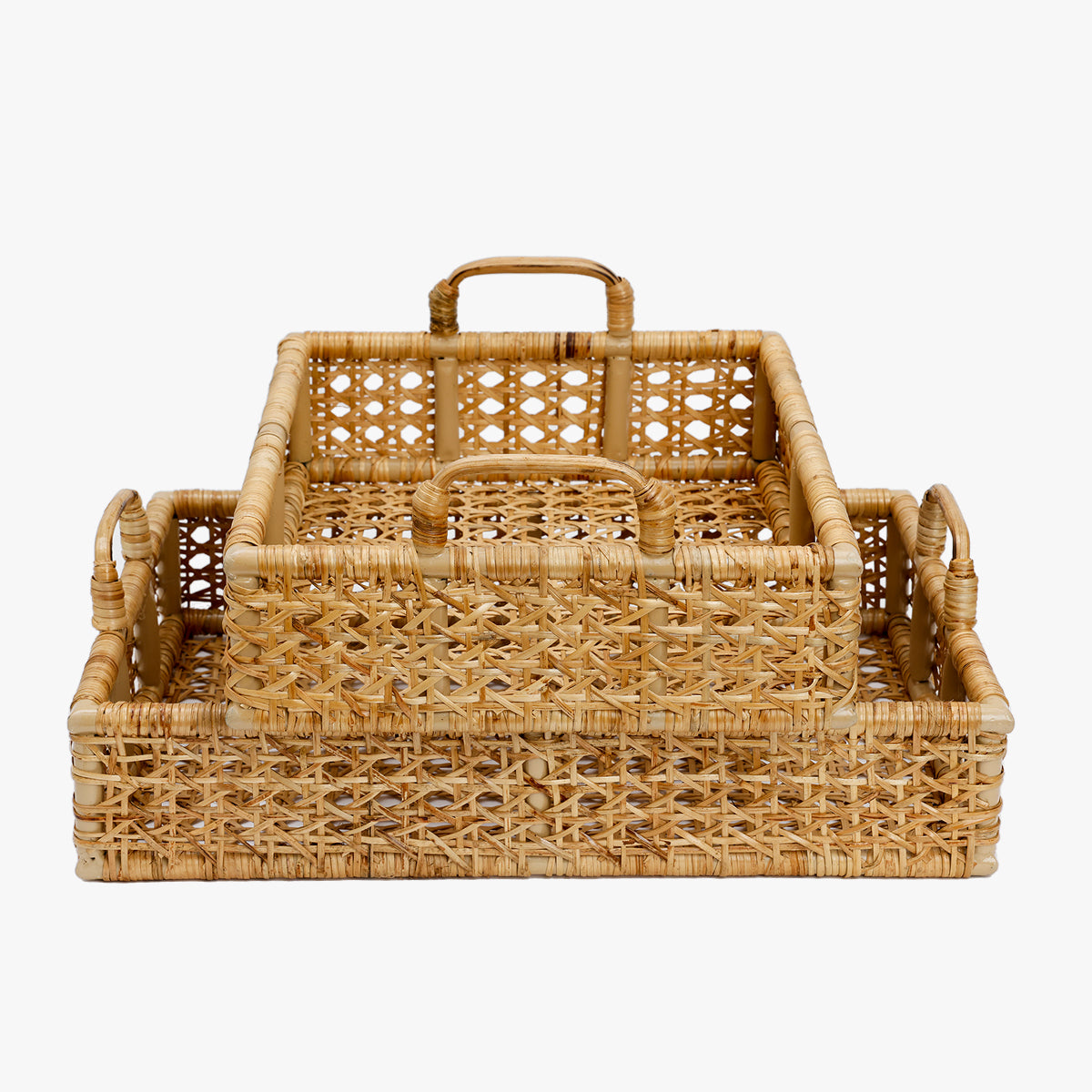 woven cane serving tray – Milton Market