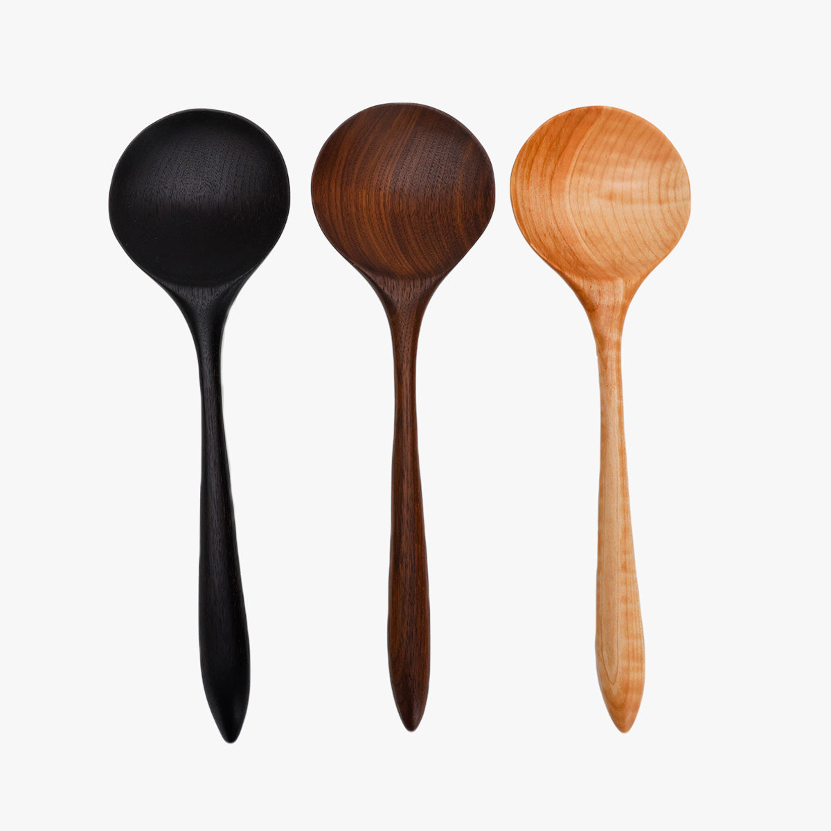 hand carved large wood spoon, round – Milton Market