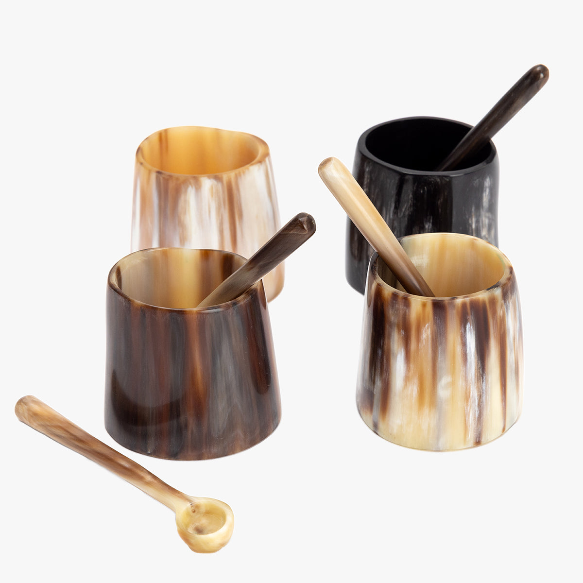 tall horn salt cellar with spoon – Milton Market